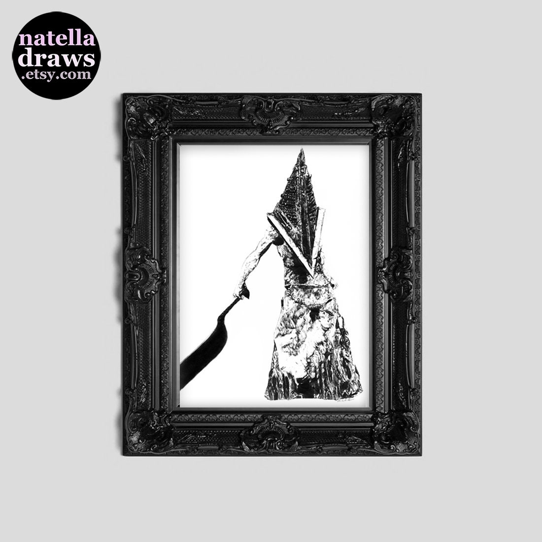 Silent Hill Pyramid Head Art Pyramid Head Poster Silent Hill | Etsy