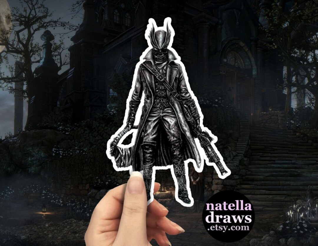 Bloodborne Hunter Sticker, Bloodborne Car Decal Sticker, Hunter Gaming ...