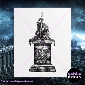 Beheading Knight, Basin of Vows, Lothric Knight Dark Souls 3 Art Print ...