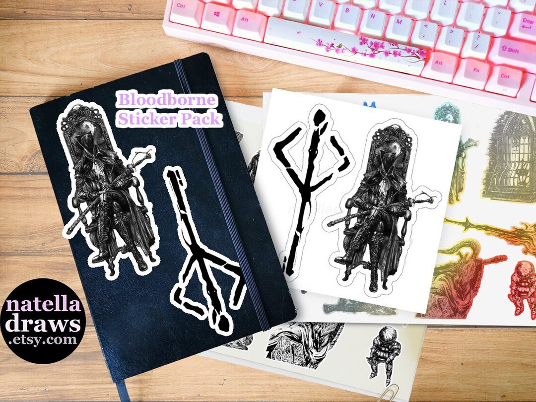 Lady Maria Bloodborne Sticker Pack, Hunter's Mark Sticker - Etsy