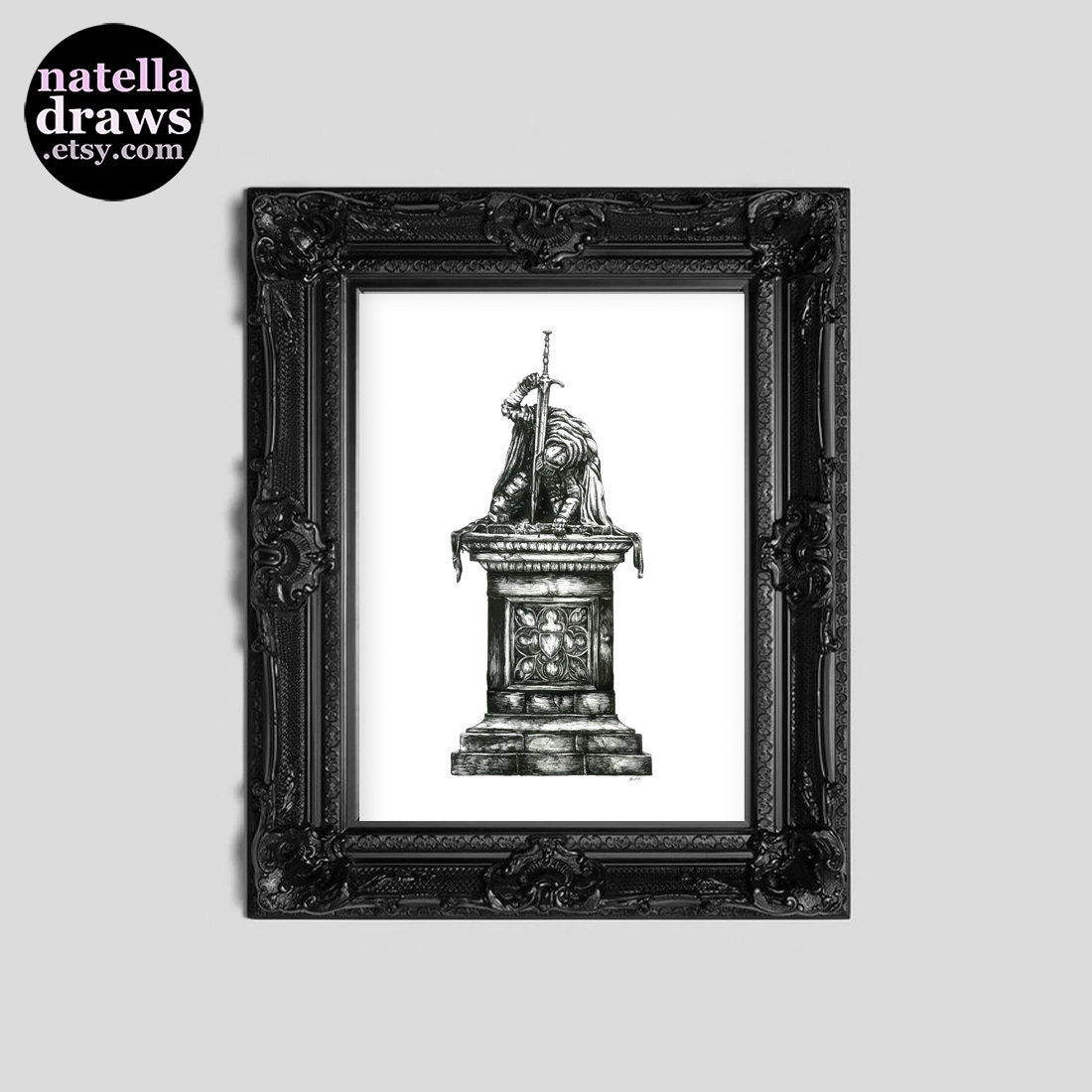 Beheading Knight, Basin of Vows, Lothric Knight Dark Souls 3 Art Print ...