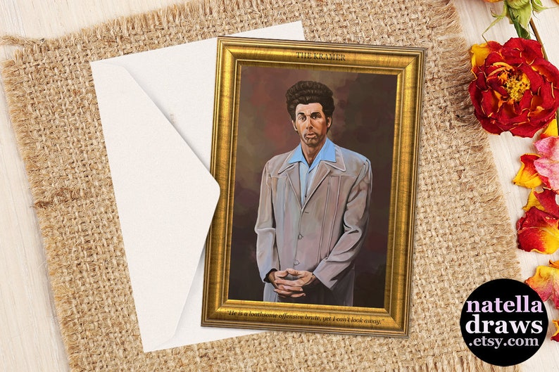 Seinfeld Kramer Greeting Card The Kramer Seinfeld Birthday | Etsy