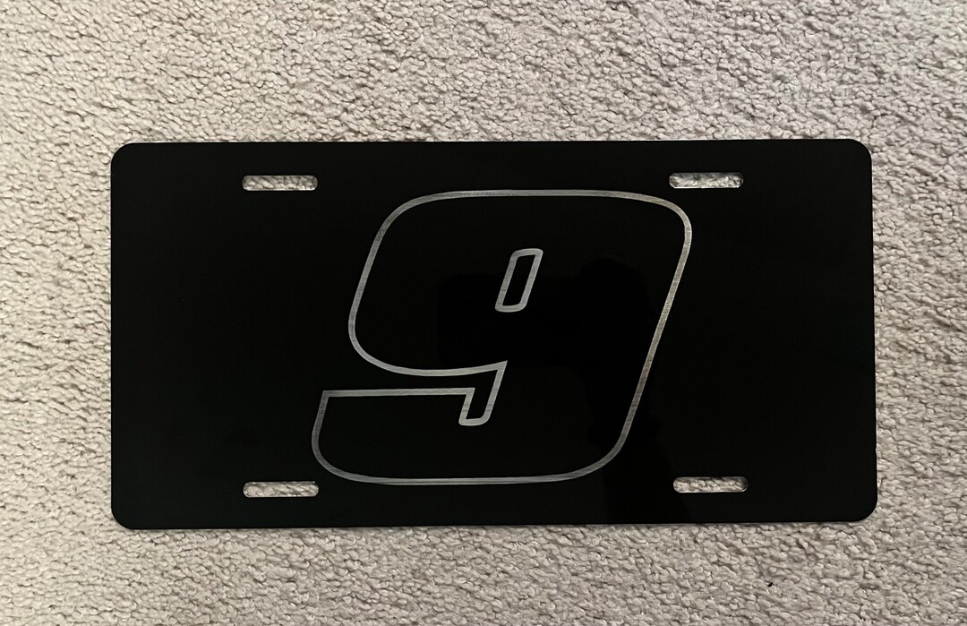 Chase Elliott 9 Black Car Tag - Etsy