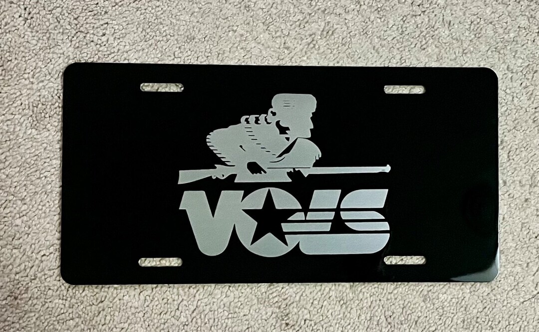 Tennessee Vols Old School Black Car Tag - Etsy