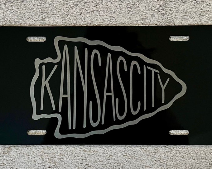 Kansas City Black Car Tag - Etsy