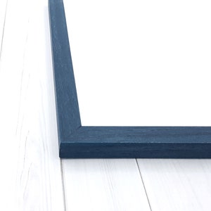 Thin Navy Blue Frame - Custom Sizes - Etsy