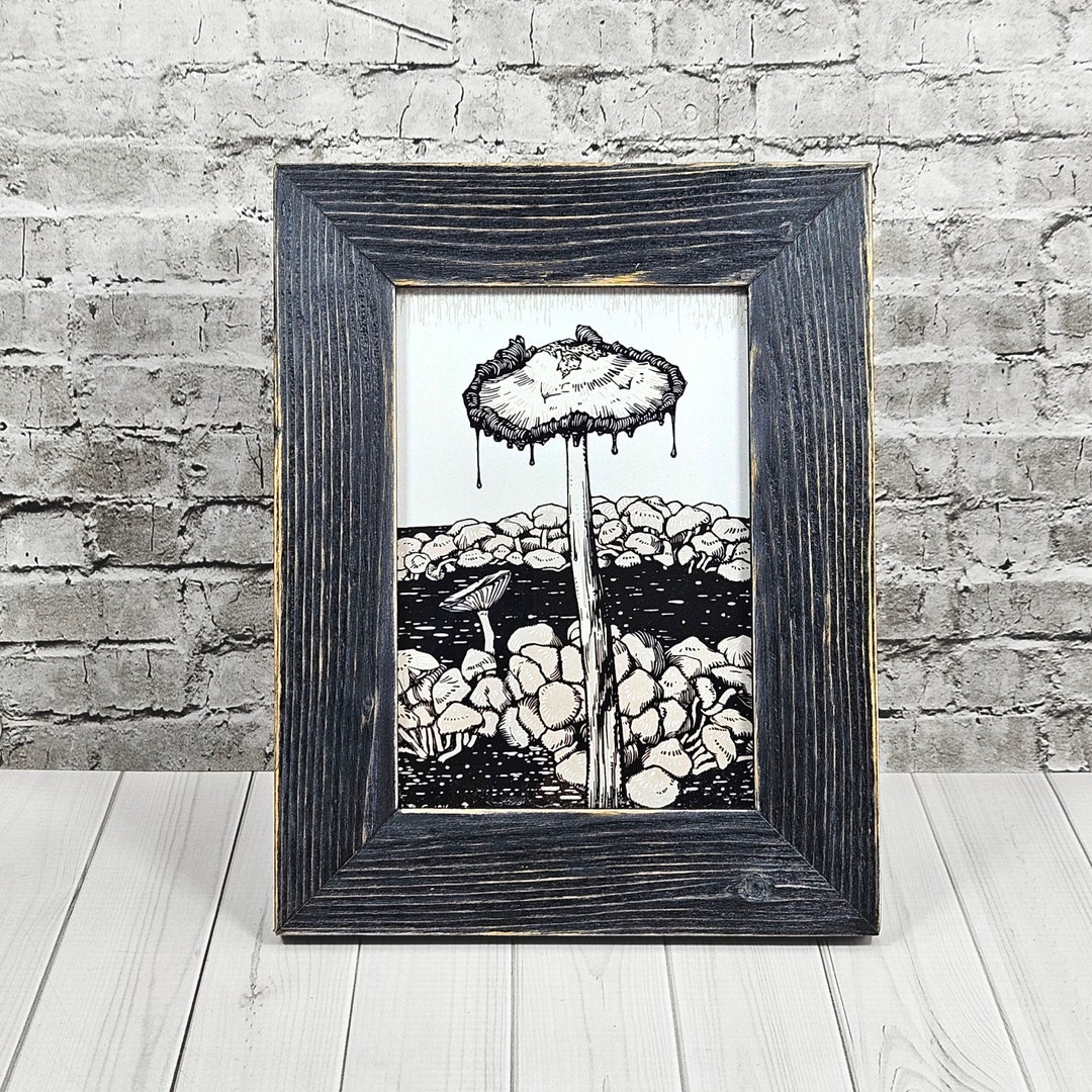 Wide Black Rustic Barnwood Frame - Etsy