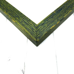 Rustic Green Barnwood Picture Frame - Custom Sizes - Etsy