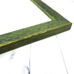 Rustic Green Barnwood Picture Frame - Custom Sizes - Etsy