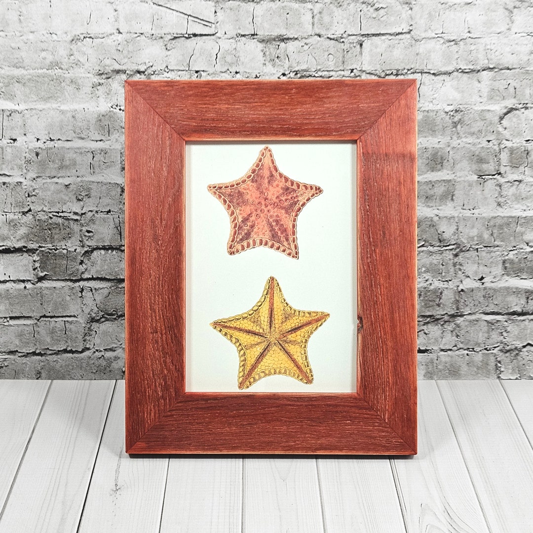 Wide Red Barnwood Picture Frames - Rustic Gallery Wall - Custom Framing ...