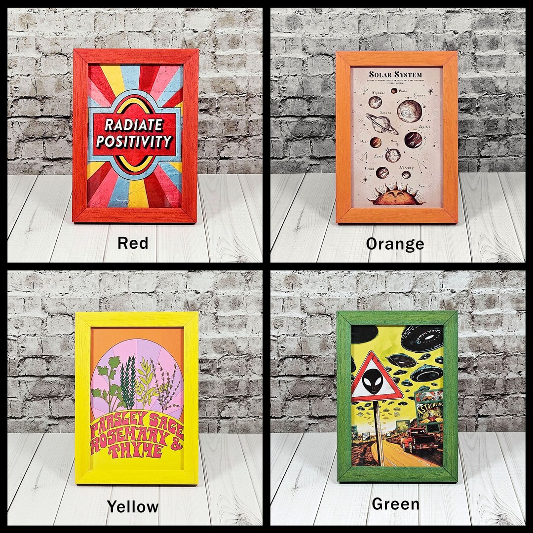 Thin Red Picture Frame for Gallery Walls - Custom Framing - Frames ...