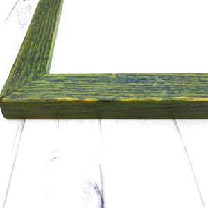 Rustic Green Barnwood Picture Frame - Custom Sizes - Etsy