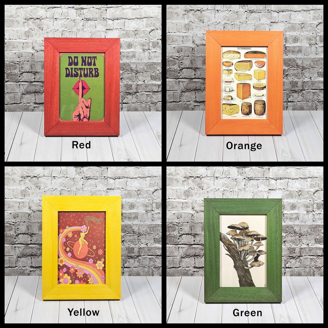 Orange Picture Frames for Gallery Walls - Custom Framing - Frames With ...