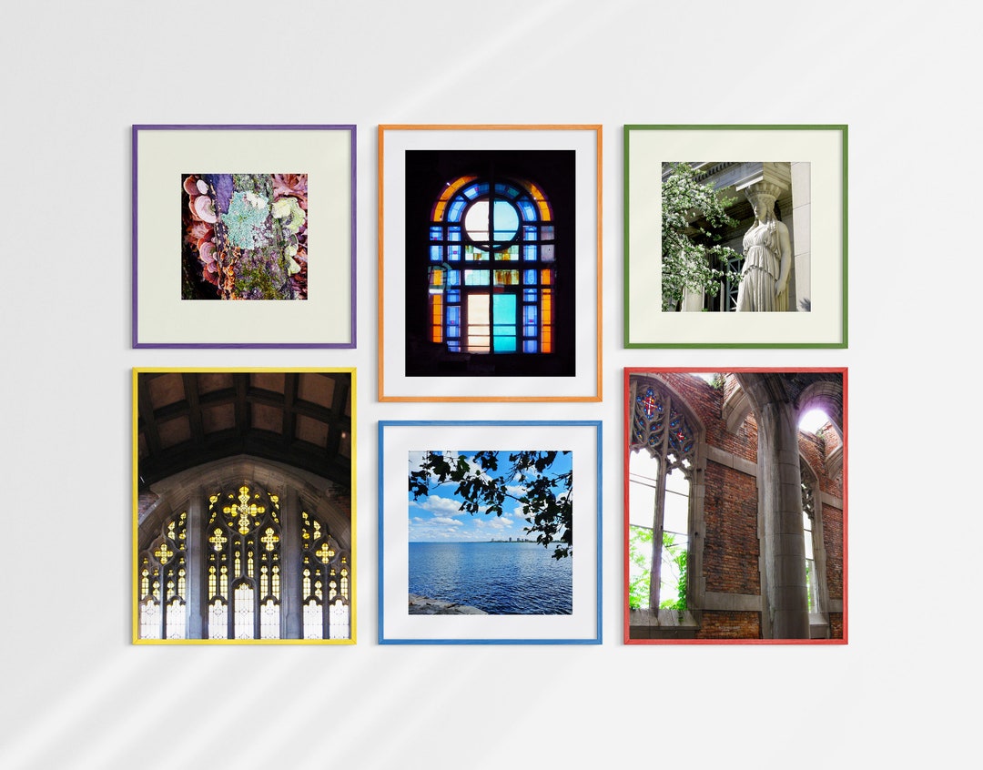 Thin Colorful Picture Frames for Gallery Walls - Custom Sizes - Etsy