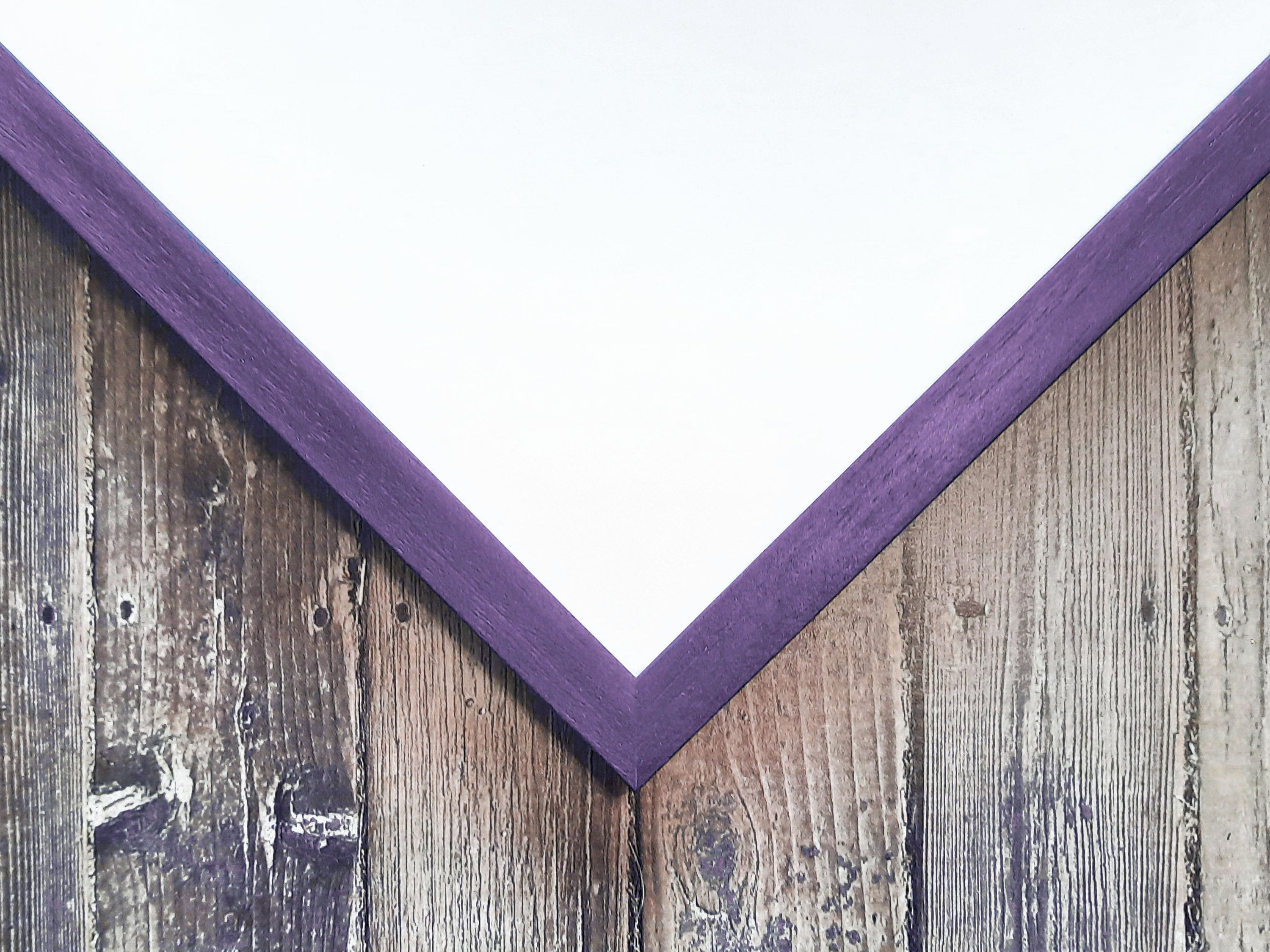 Purple Wooden Picture Frames