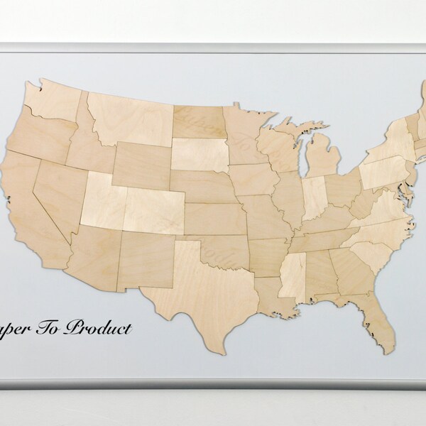 Magnetic Usa Map - Etsy