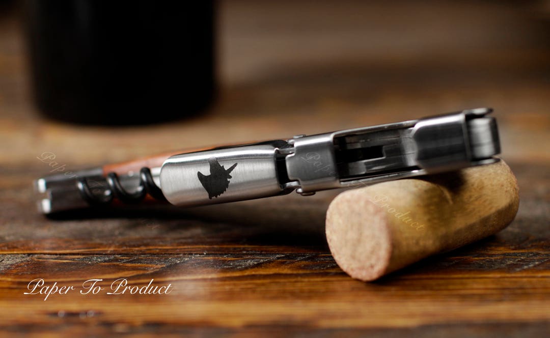 Personalized Wine Key Bottle Opener // Custom Engraved, Corkscrew ...