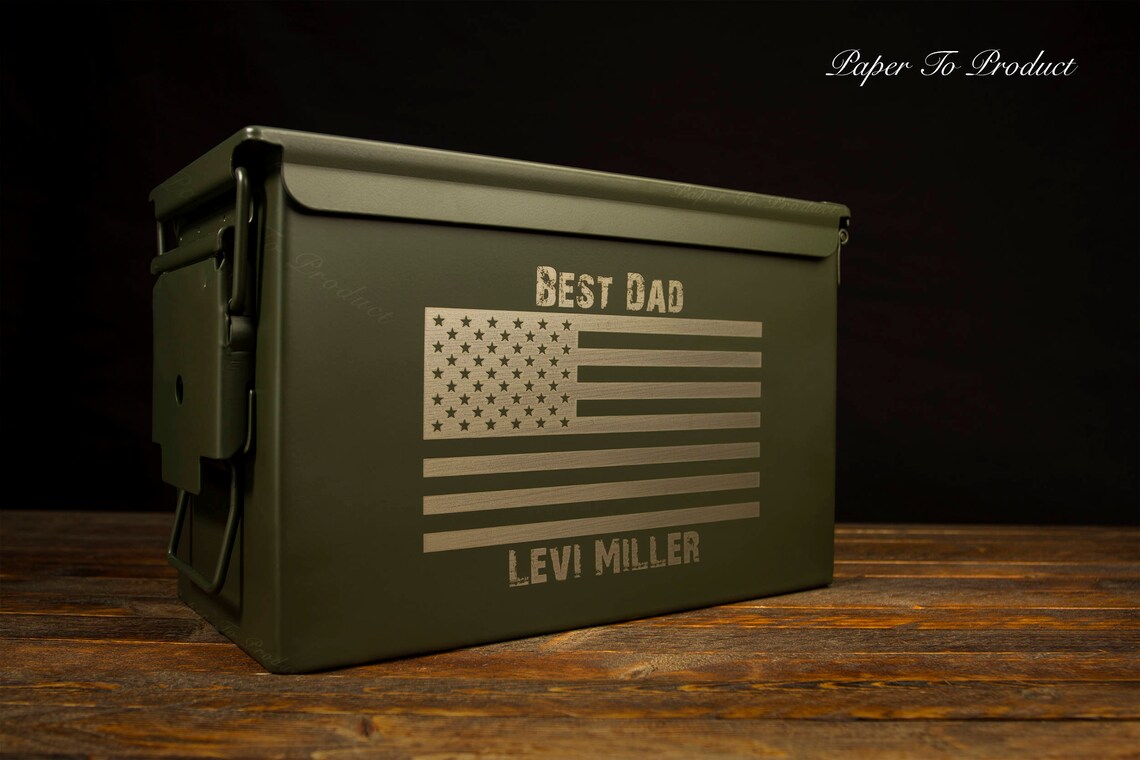 Ammo Box 50 Cal With Hidden Minibar Insert Tray Custom Engraved ...