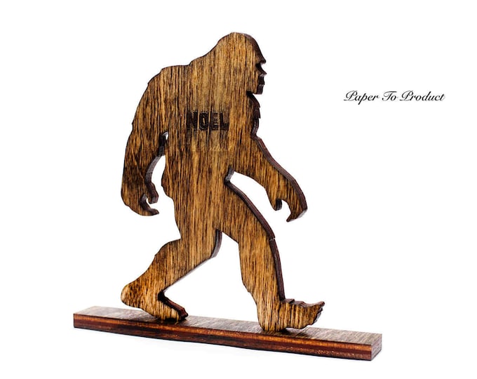10" Sasquatch, Yeti, Big Foot, Skunk Ape // Laser Cut & Engraved Award ...