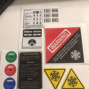 Rockwell Cryogenic Helium Tank Stickers for Ectomobile - Etsy