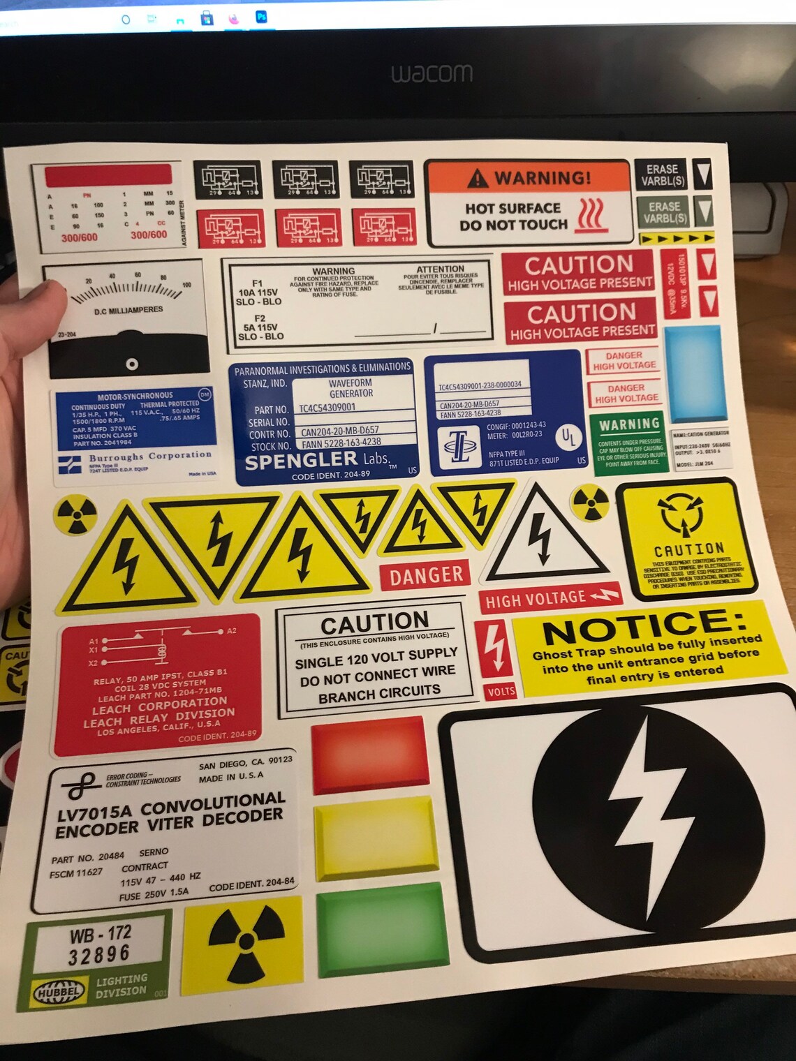 Ghostbusters Ecto Containment Unit Sticker Pack - Etsy Canada