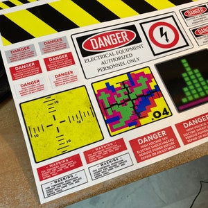 Ghostbusters Hazard Strips and Miscellaneous Equipment Stickers - Etsy
