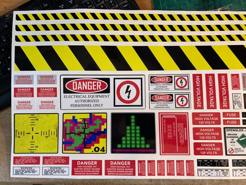 Ghostbusters Hazard Strips and Miscellaneous Equipment - Etsy