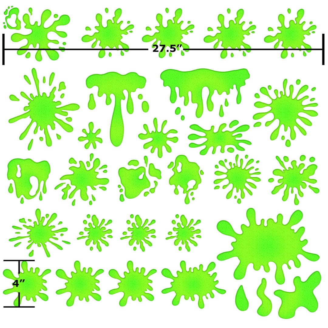 Large Slime Splat Stickers for Ghostbusters or Sci-fi Decorating - Etsy