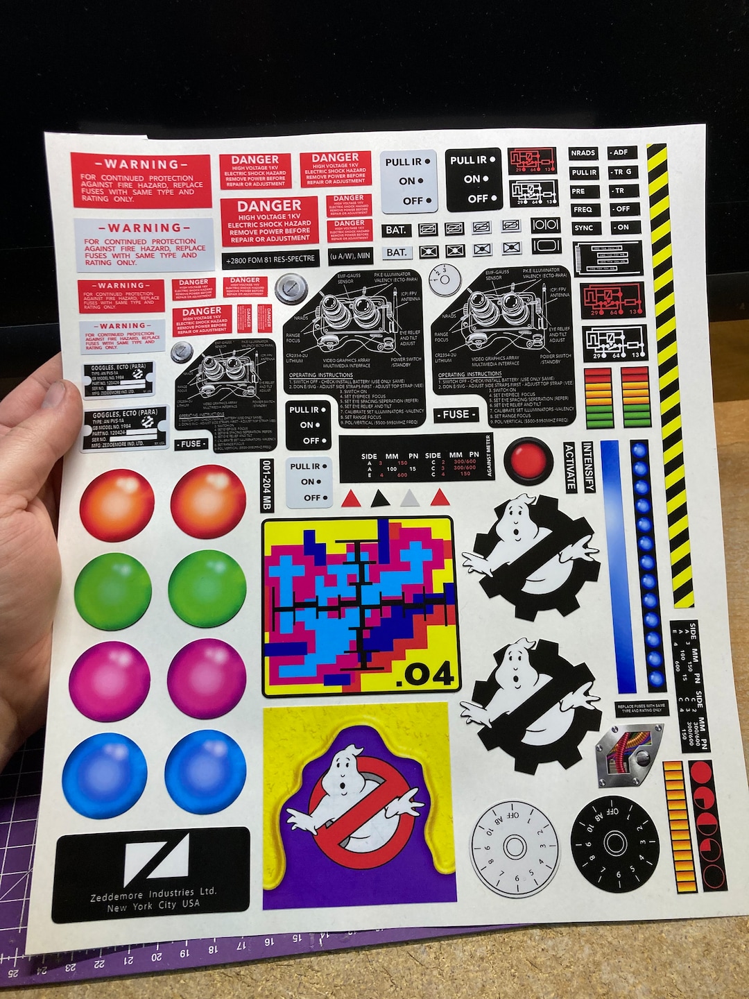 Ghostbusters Ecto Goggles Sticker Pack - Etsy