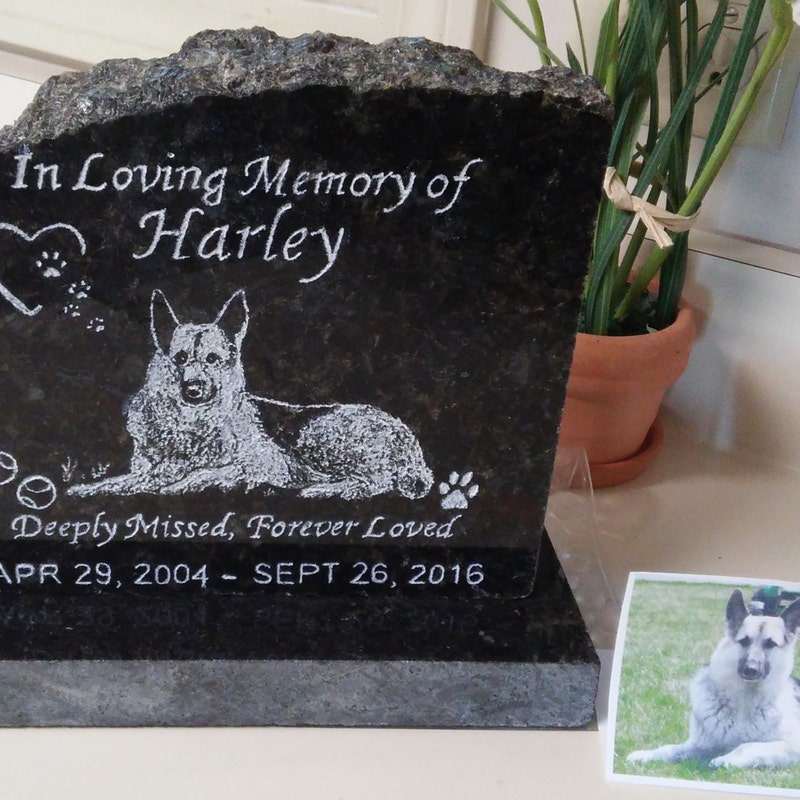 Dog Memorial Stone - Etsy