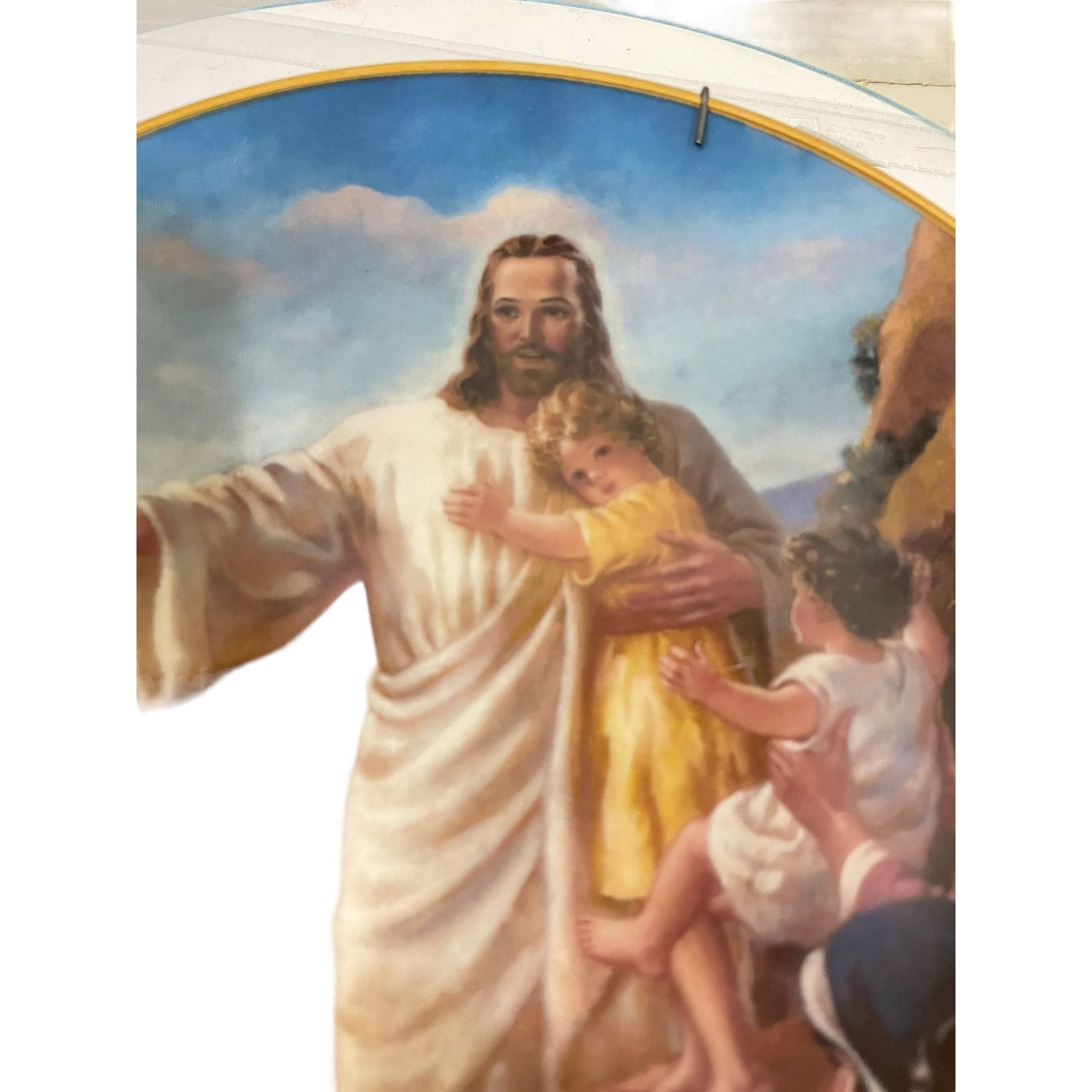 Hamilton Collection Jesus the Childrens Friend Plate Sallman Religious ...