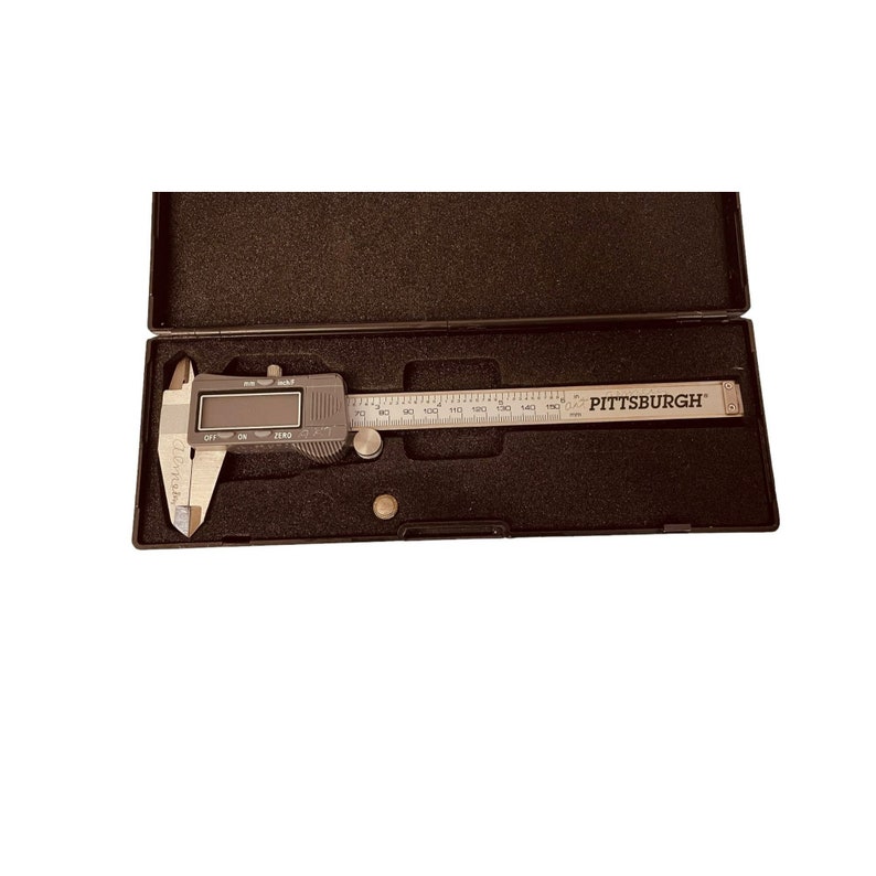Pittsburgh Digital Caliper With Metric and SAE Fractional Readings Gray ...