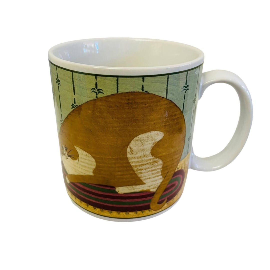Warren Kimble Cat Collection Mug Sakura Oneida Microwave & Dishwasher ...