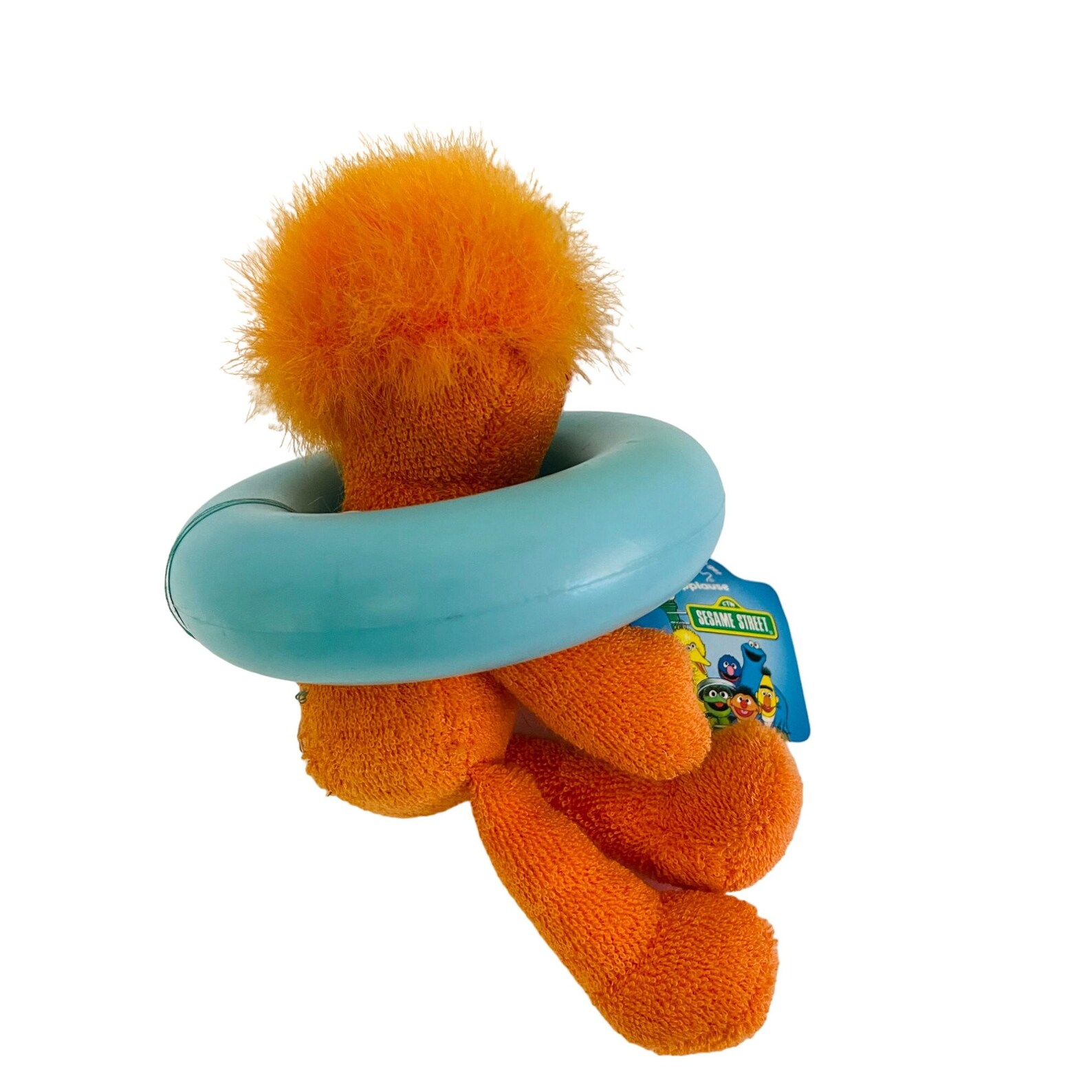 Vintage Sesame Street Water Buddy Zoe Bath Tub Plush Toy Orange With ...