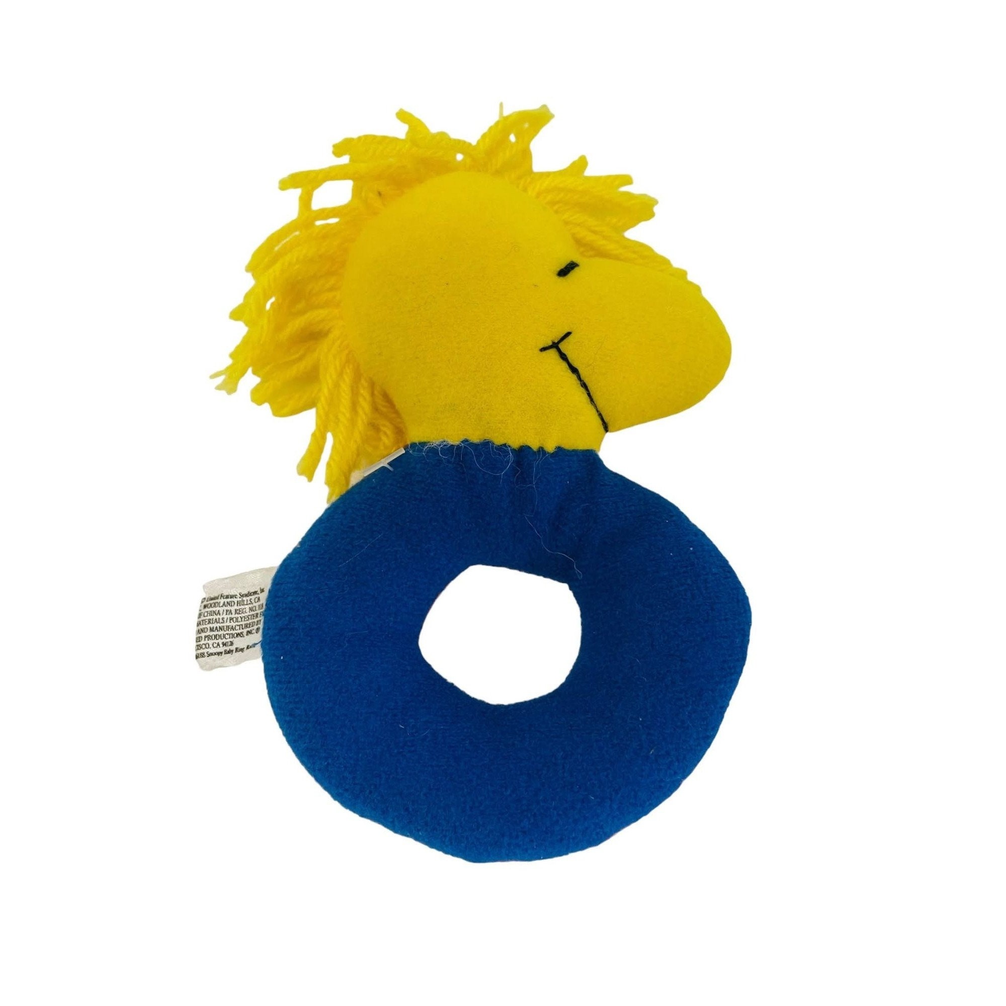 Snoopy Baby Plush Woodstock Rattle Stuffed Toy Yellow Blue Red - Etsy