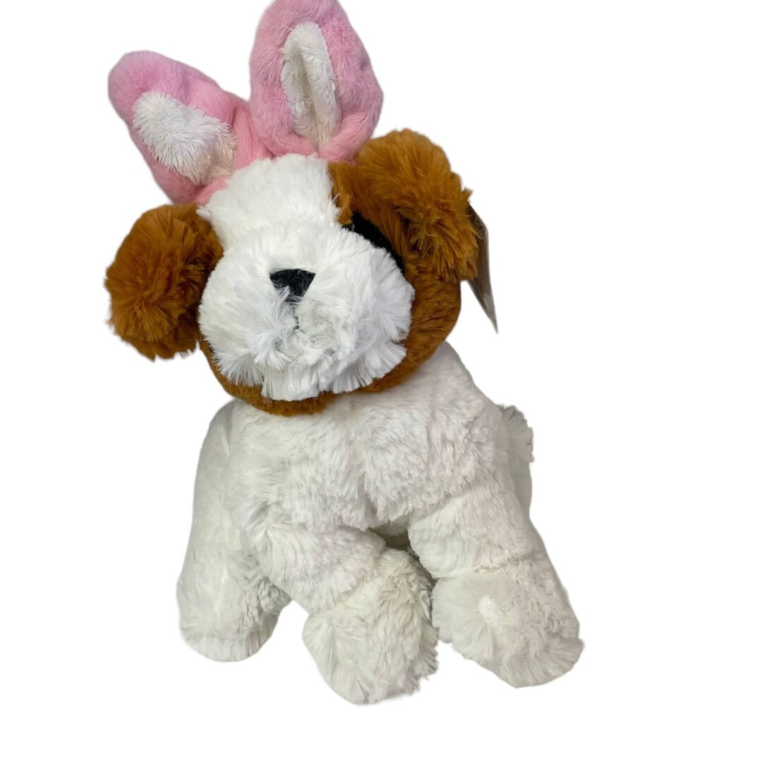 Vintage Dan Dee Plush Stuffed Toy Cottondale Puppy With Bunny Ears 10 ...