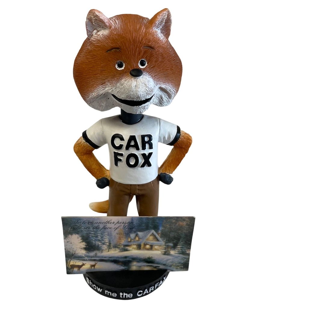 Carfax Car Fox Bobblehead Figurine With Original Box - Etsy