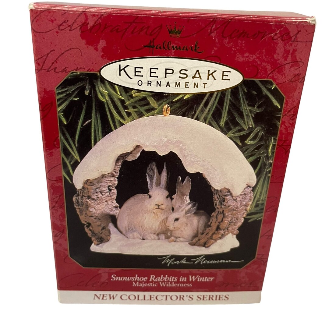 Hallmark Ornaments Snowshoe Rabbits in Winter Majestic Wilderness ...