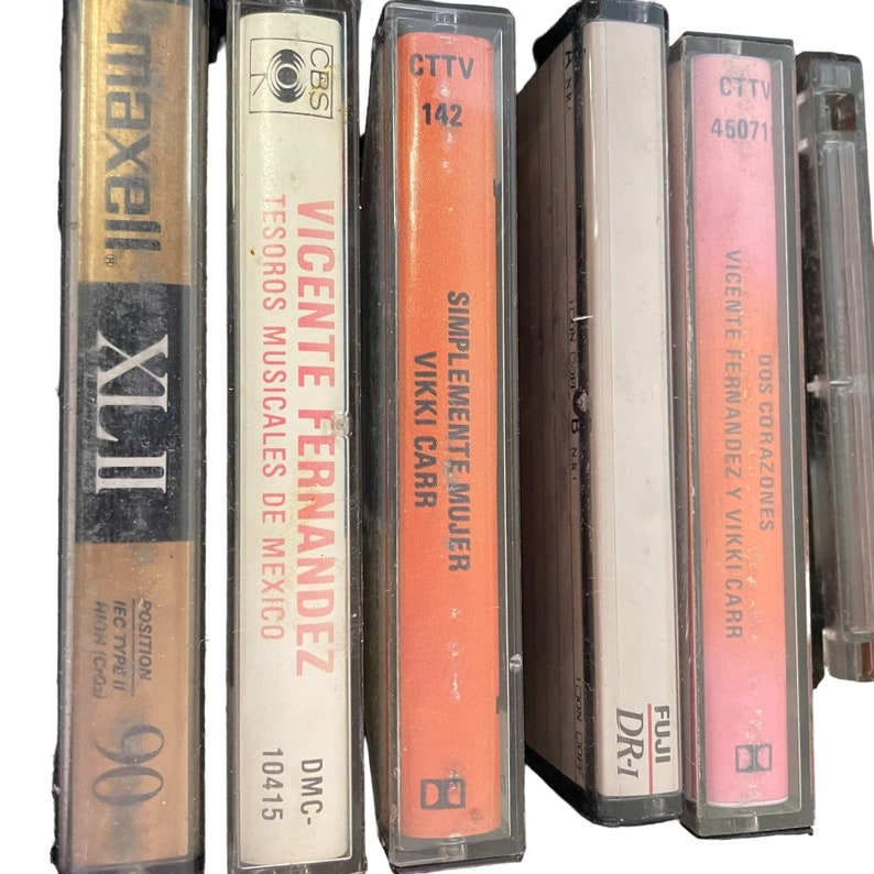Vintage Retro Audio Cassette Tapes Bundle Lot 14 Size 13x 5 X 4 - Etsy