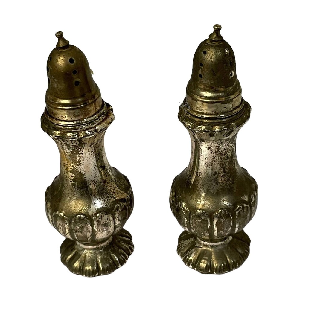 Vintage Salt & Pepper Shaker Lead Read Tarnish Resistant Metal Japan - Etsy