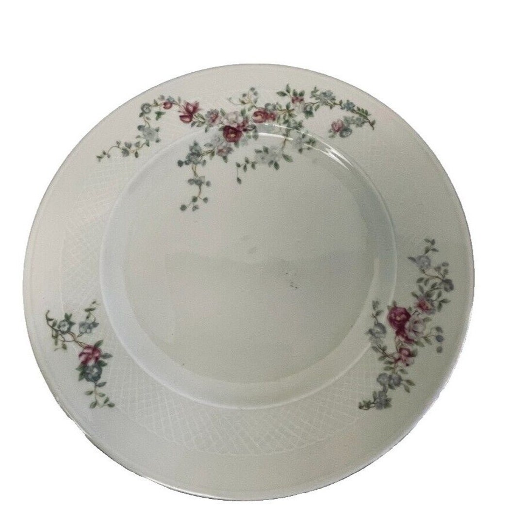 Eschenbach Baronet China White Dinner Plate Bavaria Germany Pink ...