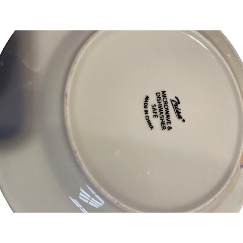 Trisa Stoneware Chocolate Plate Polka Dot Pink White Brown 7 - Etsy