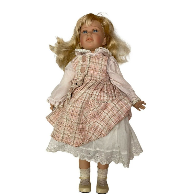 Vintage Toyse Ce Spain Doll Girl Blond Tall Vinyl Face and Lower Legs ...