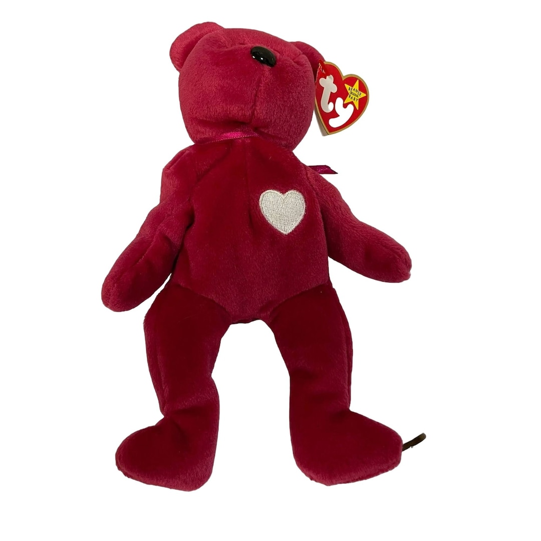 Vintage Ty Beanie Baby Stuffed Plush Toy Valentina the Valentine Bear ...
