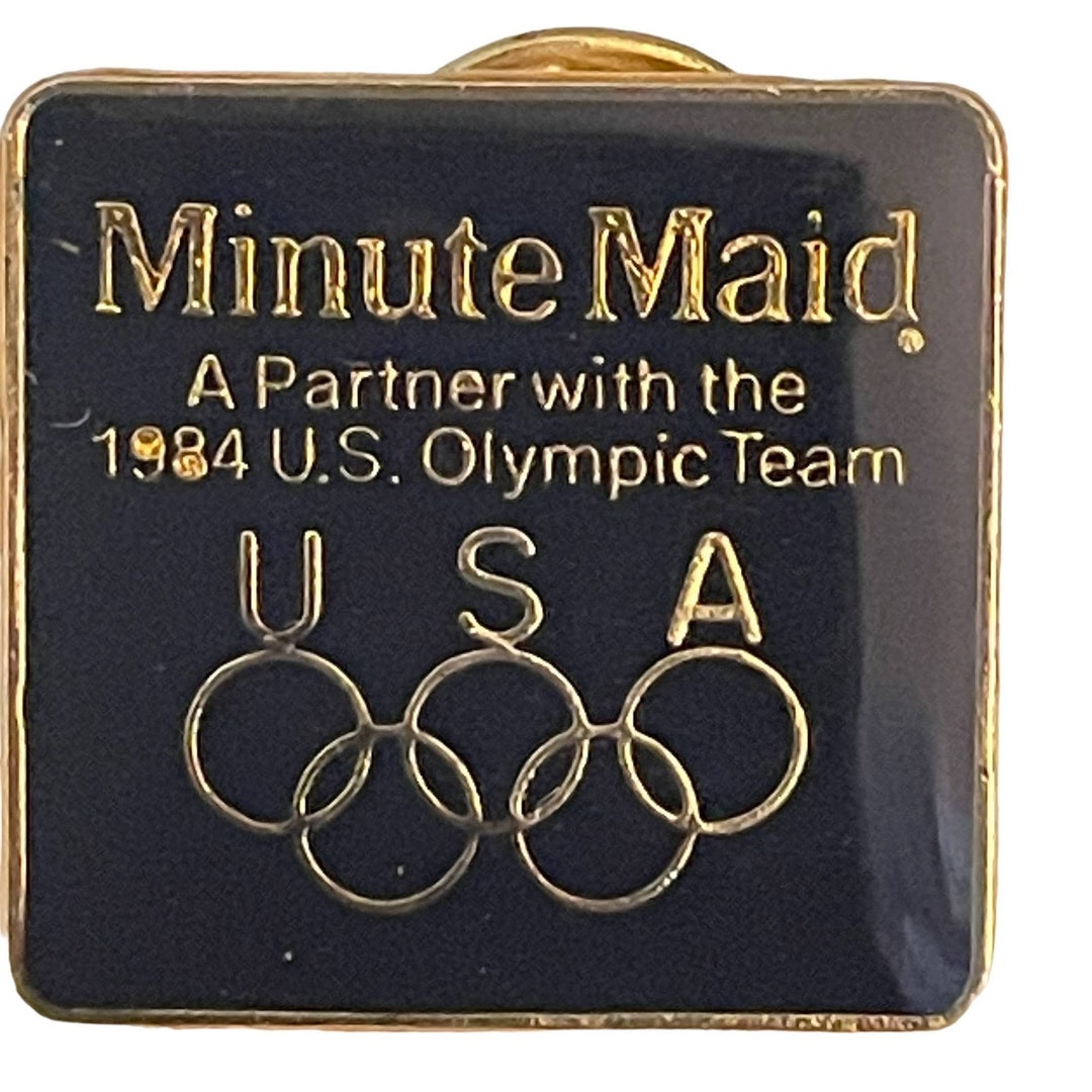 Vintage Los Angeles 1984 Olympics Minute Maid Pin Collectible ...