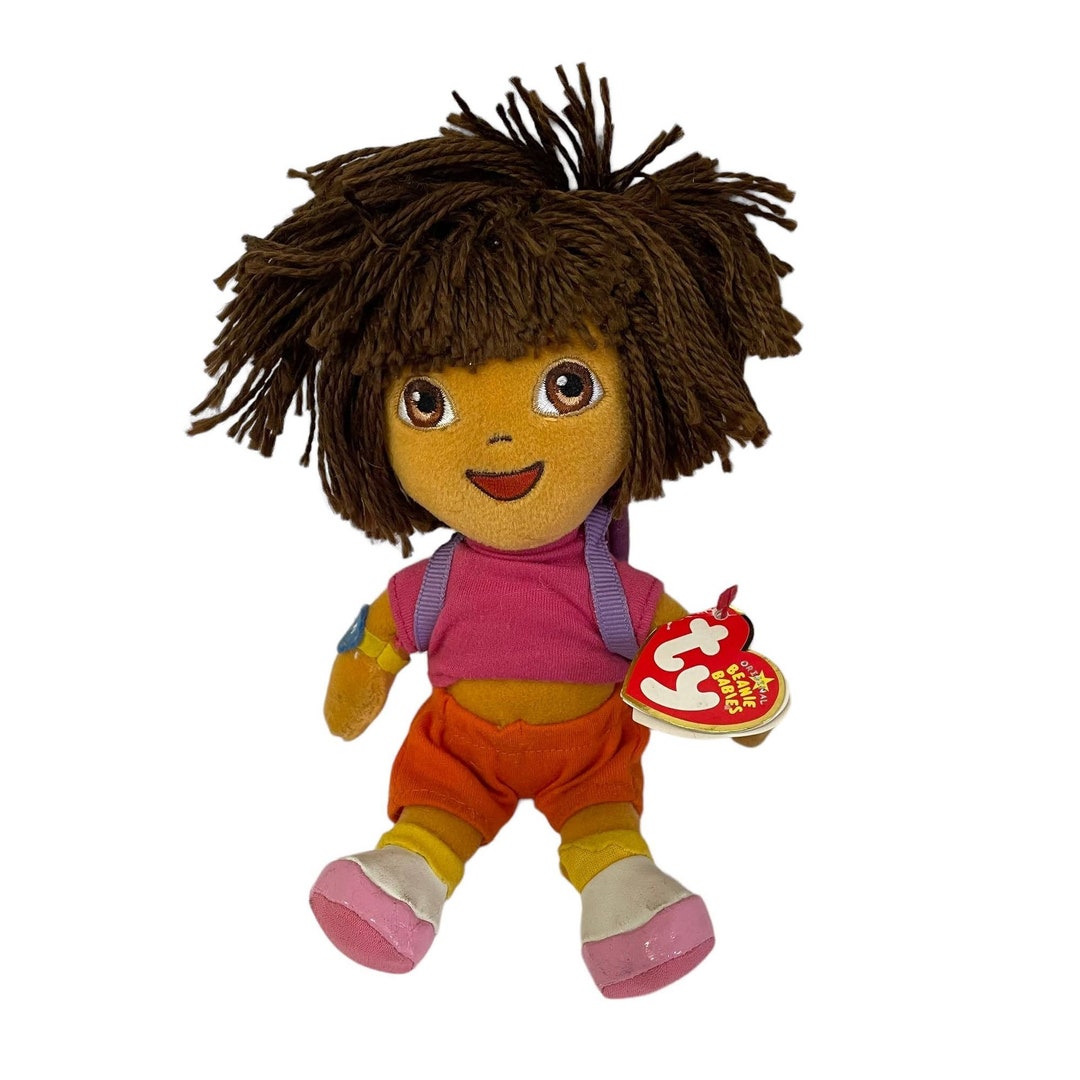 TY the Beanie Babies Collection Dora the Explorer Dora Plush Doll ...