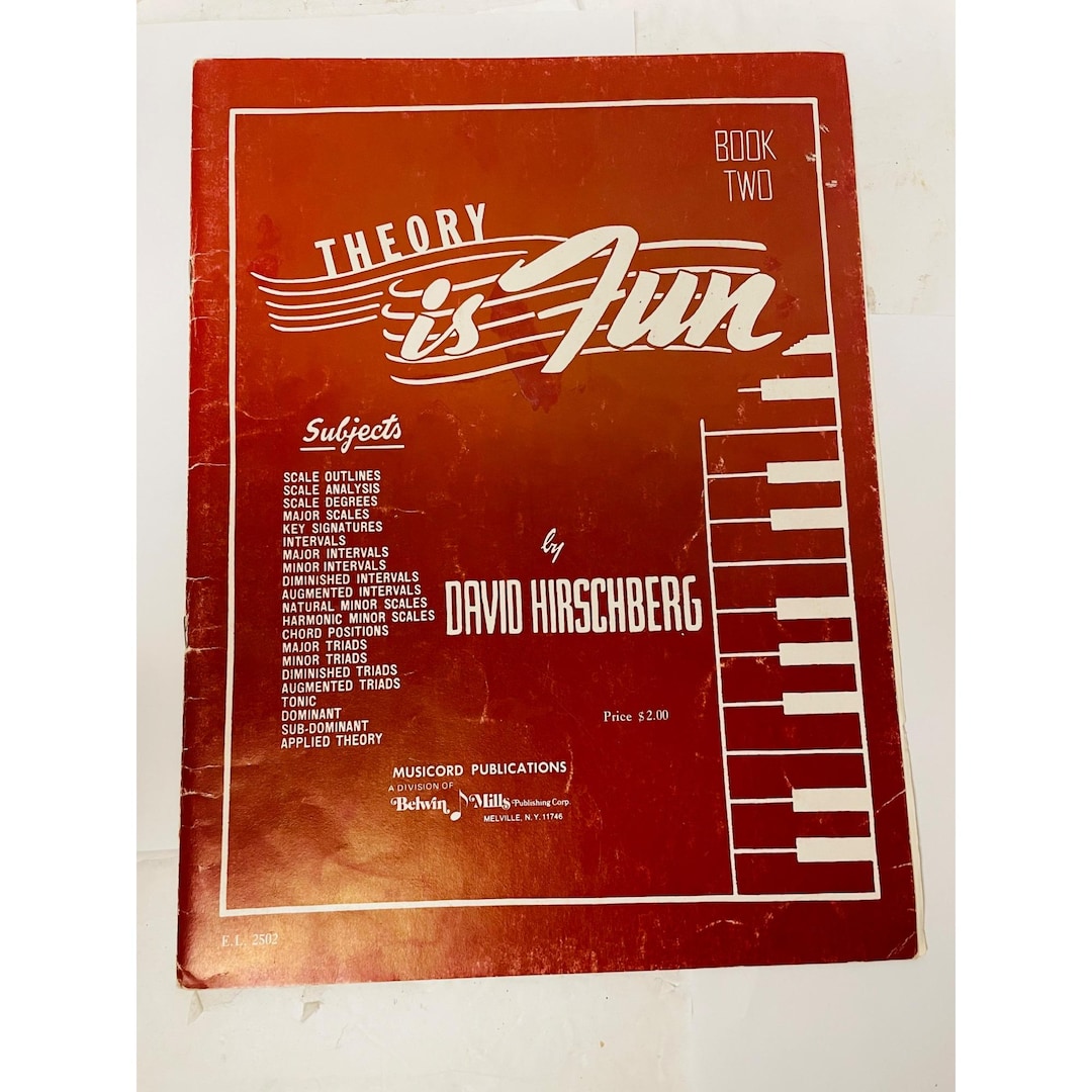 Theory is Fun Book Two by David Hirschberg Book 2 Musiccord 9 ...