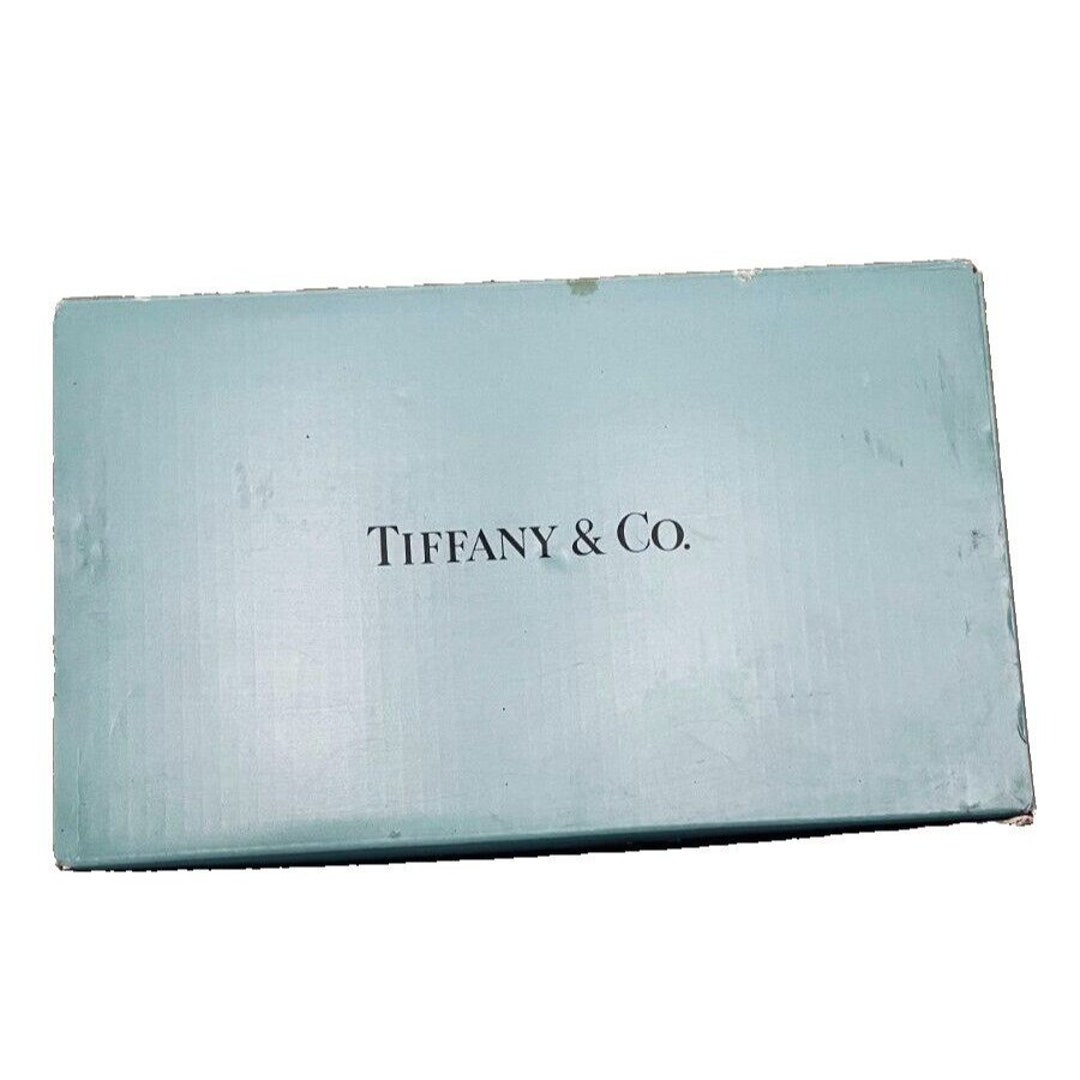 EMPTY Tiffany Co Blue Jewelry Gift Box 18” X 8 1/3” X 7” Preowned Some ...