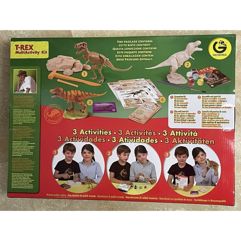 Geoworld T-rex Dinosaurian Multi Activity Kit, Education 19 X 14 X 3 - Etsy