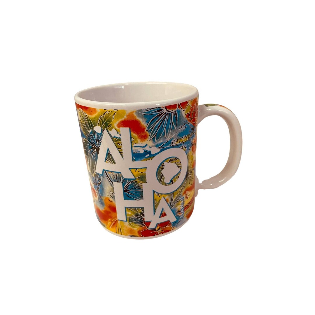 Island Heritage Collectible Coffee Cup Mug Tropical Aloha Multi 14oz ...